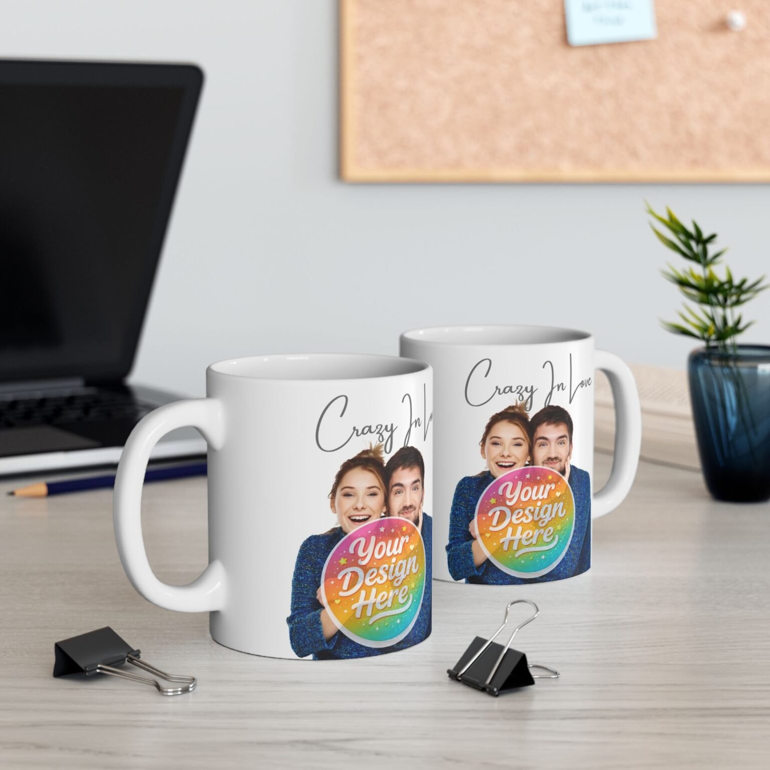 Colorful Cup of Joy Ceramic Photo Coffee Mug – 11oz & 15oz Custom Gift ...